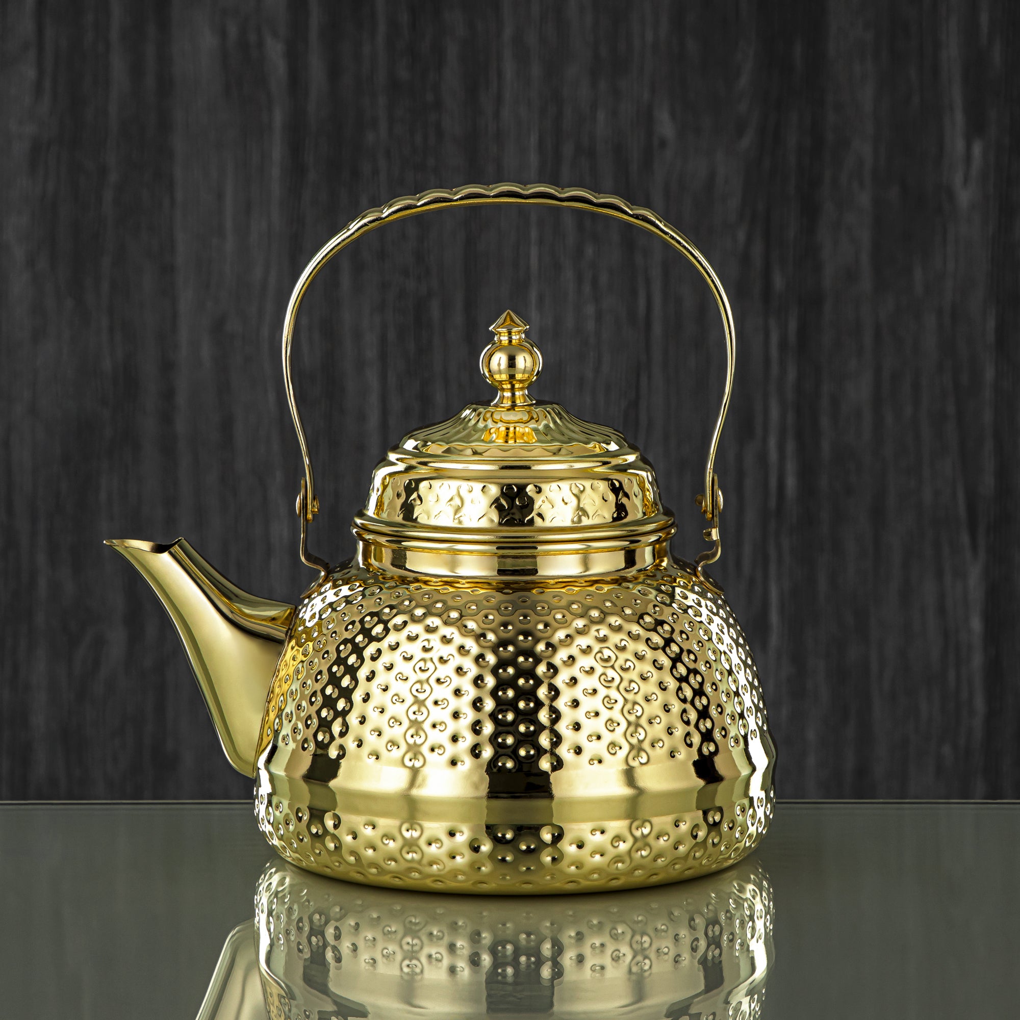 Almarjan 2 Liter Barari Collection Stainless Steel Tea Kettle Gold - S