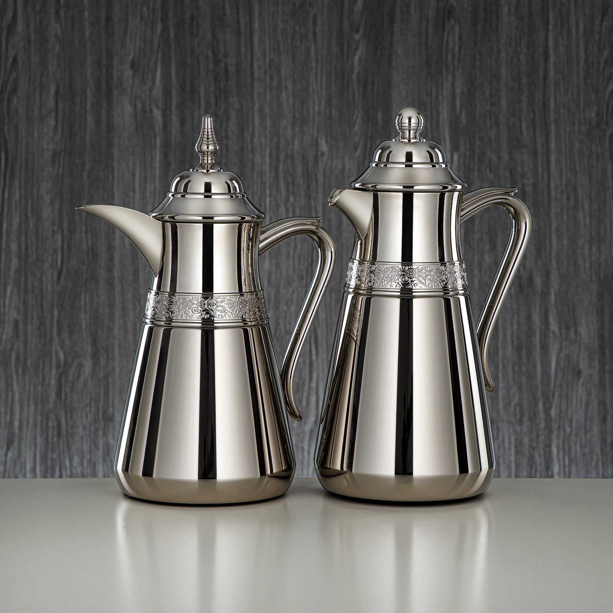 Almarjan Vacuum Flask Set, 0.7L + 1L, Silver (UMC-A0700/B1000 E2) - Cl